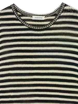 ANINE BING Theo Striped Knit Sweater