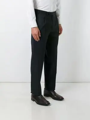 Canali Straight Leg Trousers - Blue