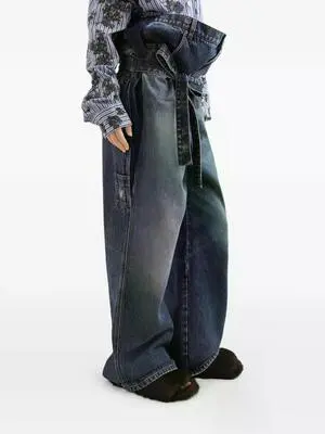 Dolce & Gabbana Belted Wide-leg Jeans