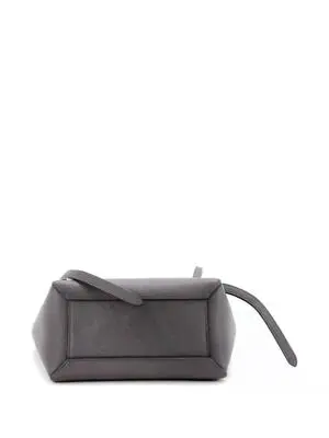 Celine Belt Bag Textured Leather Nano Shoulder Bag - Grey
