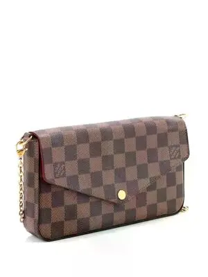 LOUIS VUITTON Felicie Pochette Damier - Brown