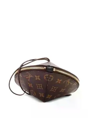 LOUIS VUITTON Toupie Handbag Monogram Canvas Clutch - Brown