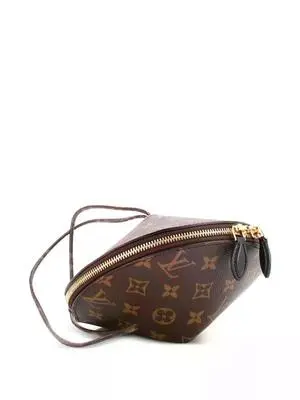 LOUIS VUITTON Toupie Handbag Monogram Canvas Clutch - Brown