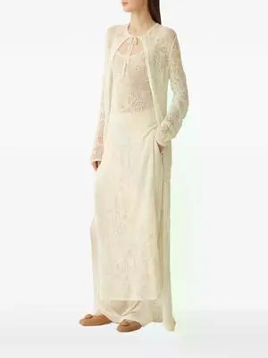 Fabiana Filippi Crocheted Midi Dress - Neutrals