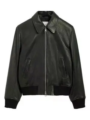 AMI Paris Lamb Leather Zipped Jacket