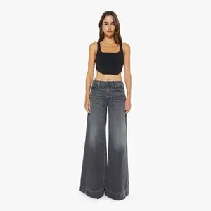 MOTHER The Mid Rise Headliner Heel Well Done Jeans - Black