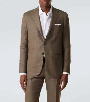 Kiton Linen, Wool, And Silk Suit