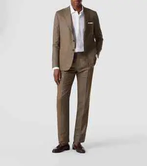 Kiton Linen, Wool, And Silk Suit