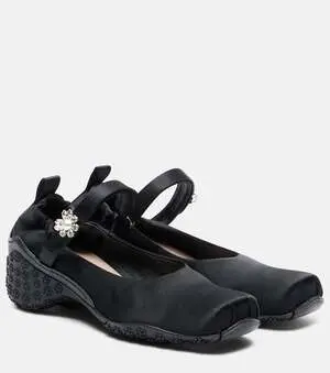 Simone Rocha Ballet Runner Embellished Ballet Flats