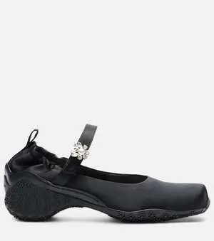 Simone Rocha Ballet Runner Embellished Ballet Flats