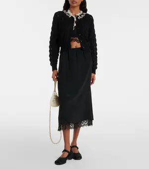 Simone Rocha Ballet Runner Embellished Ballet Flats