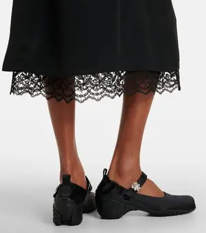 Simone Rocha Ballet Runner Embellished Ballet Flats