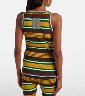 ALEMAIS Clover Knitted Striped Tank Top