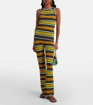 ALEMAIS Clover Knitted Striped Tank Top