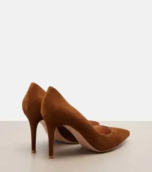 GIANVITO ROSSI Suede Pumps - Brown