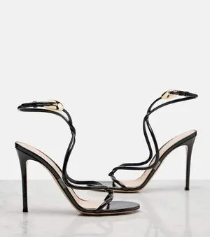 GIANVITO ROSSI Jungle Mamba Leather Sandals
