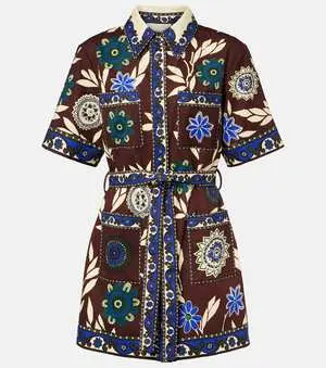 ALEMAIS Jasper Printed Shirt Dress