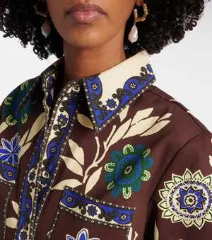 ALEMAIS Jasper Printed Shirt Dress