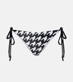 Perfect Moment Houndstooth Bikini Bottom - Black