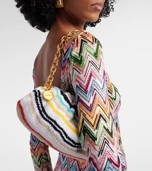 Missoni Zigzag Clutch With Chain Handle