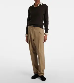 THE ROW Lucca Calf Hair Loafers - Black