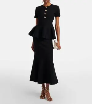 Roland Mouret Knitted Midi Skirt