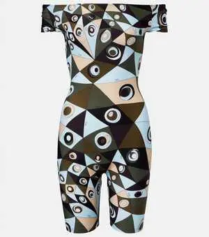Emilio Pucci Occhi Off-shoulder Jumpsuit - Multicoloured