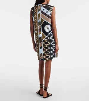 Emilio Pucci Vivara Silk Twill Minidress