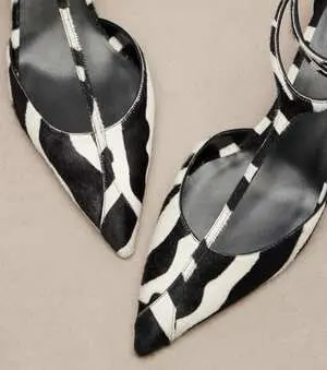 Khaite Mia Calf Hair Pumps - Black