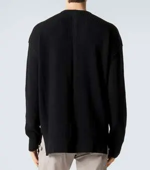 Rick Owens Jumbo Ls Virgin Wool Sweater