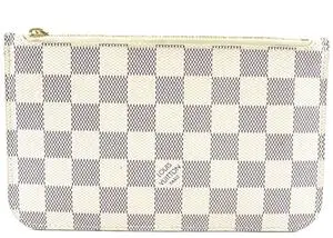 LOUIS VUITTON Damier Azur Pochette Pm - Beige Lining