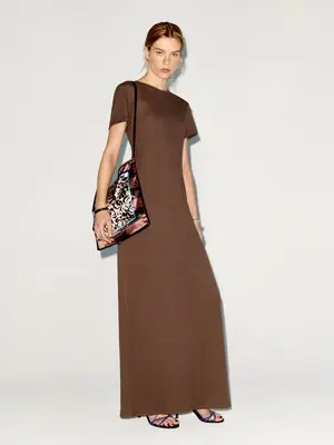 REFORMATION Max Knit Dress - Brown