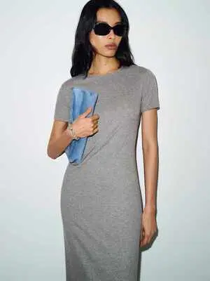 REFORMATION Max Knit Dress - Grey