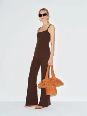 REFORMATION Knit Two-piece Set - Brown