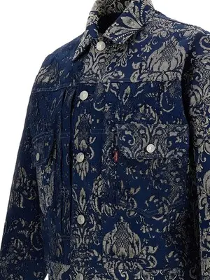 Junya Watanabe Damask Tracker Jacket - Blue