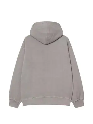Carhartt Work In Progress Logo Cotton Hoodie - Grey