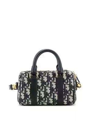 Dior Groove Convertible Bowling Bag Oblique Canvas Nano Handbag - Blue