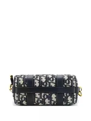 Dior Groove Convertible Bowling Bag Oblique Canvas Nano Handbag - Blue