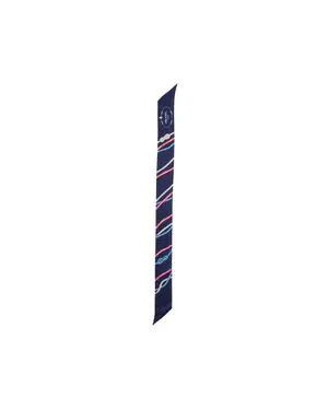 Prada Printed Silk Twill Skinny Scarf