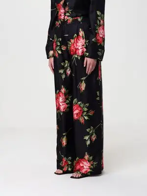 Dolce & Gabbana Wide Leg Floral Trousers