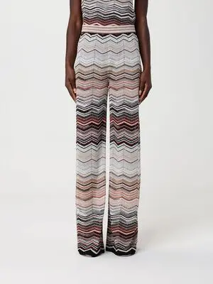 Missoni Zigzag Knit Wide Leg Pants - Multicolor