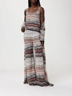 Missoni Zigzag Knit Wide Leg Pants - Multicolor