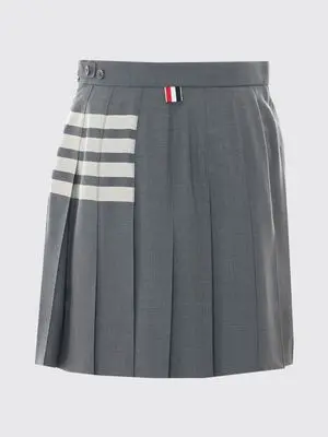 Thom Browne Pleated Skirt With Signature Stripes