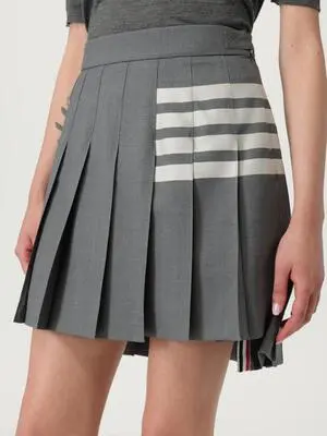 Thom Browne Pleated Wool Mini Skirt