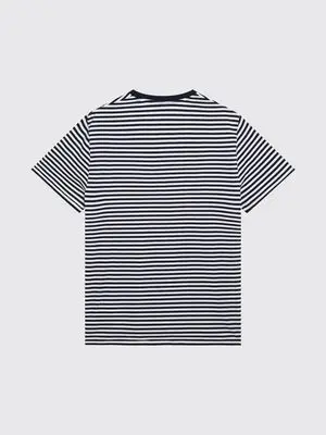 Polo Ralph Lauren Striped Cotton Crewneck T-shirt With Pony Logo