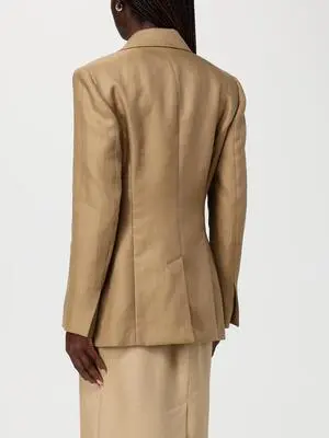 Max Mara Single-breasted Camel Drap Blazer - Beige