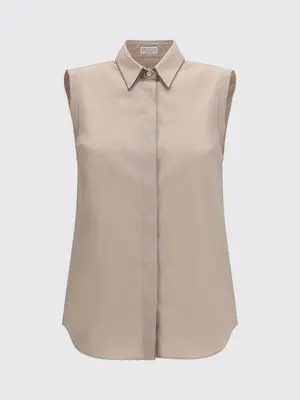 Brunello Cucinelli Sleeveless Shirt - Earth