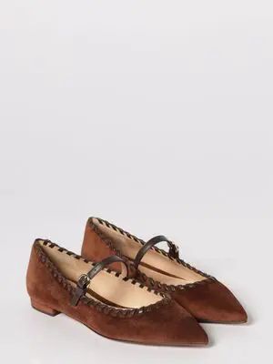 GIANVITO ROSSI Suede Mary Jane Ballerina Flats