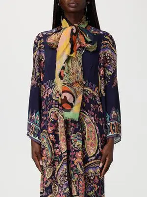 Etro Modal Blend Scarf With Floral Motif