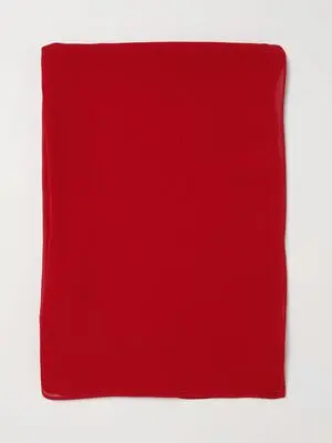 Max Mara Silk Georgette Stole Red
